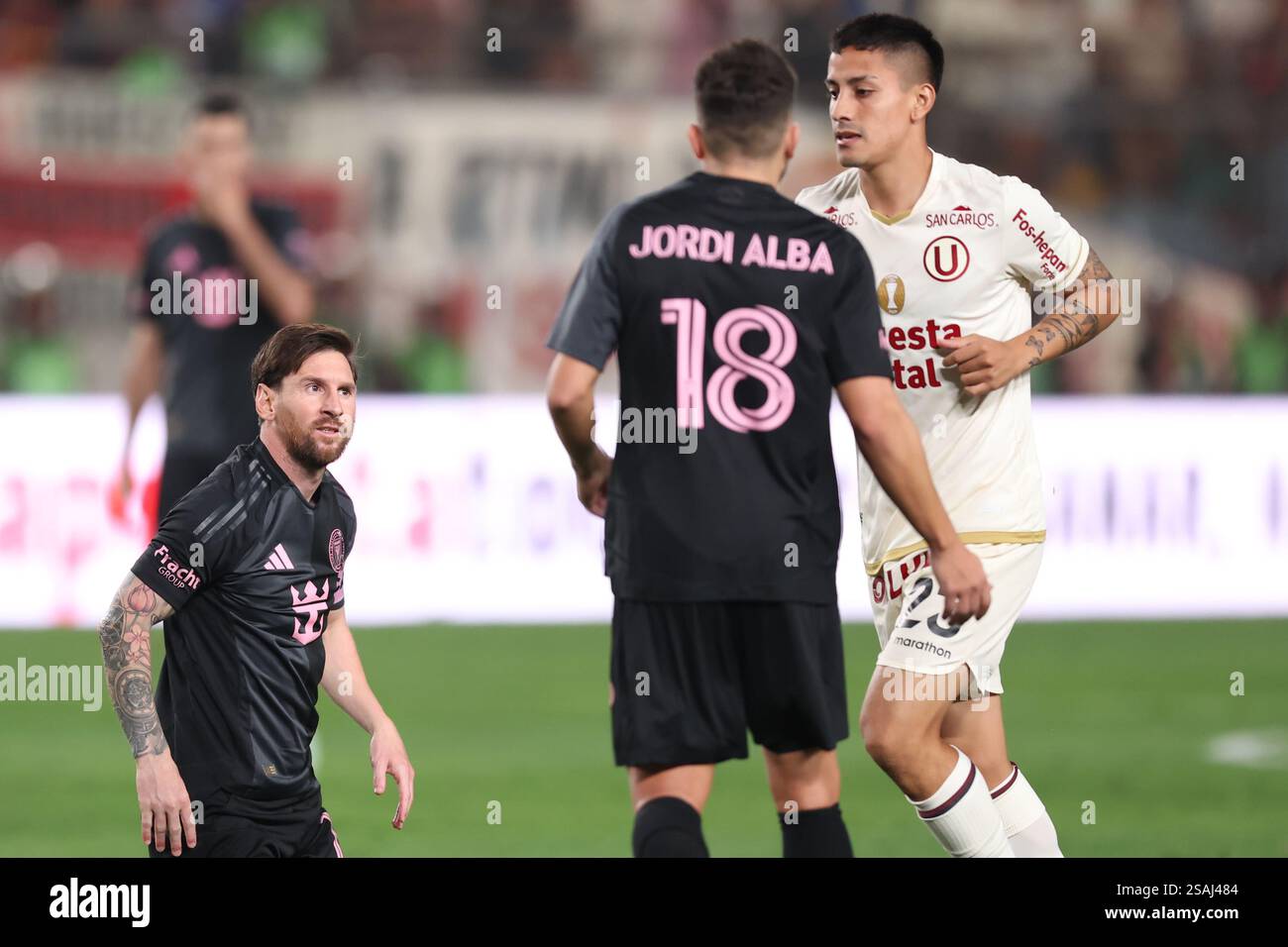 Lima, Peru. 29th Jan, 2025. Lionel Messi of Inter Miami during the ...