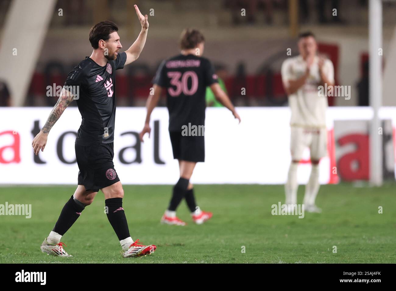 Lima, Peru. 29th Jan, 2025. Lionel Messi of Inter Miami during the ...