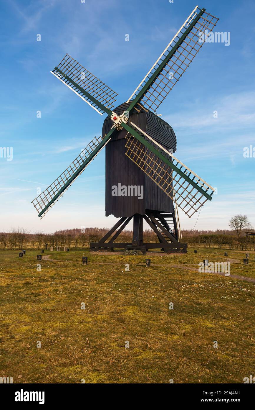 The historic wooden standerd mill, the oldest mill type, of Ter Haar ...