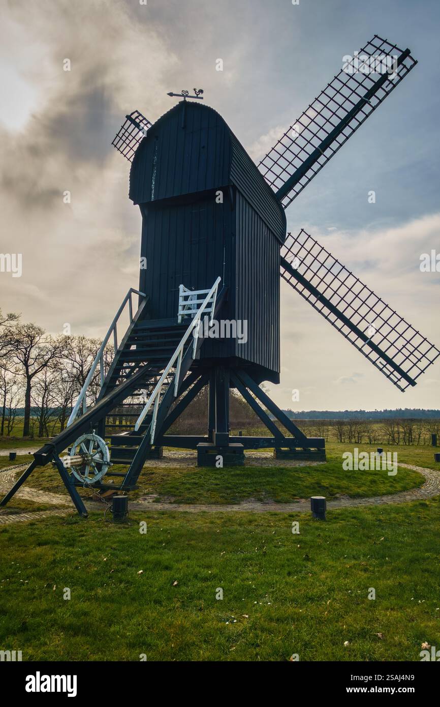 The historic wooden standerd mill, the oldest mill type, of Ter Haar ...