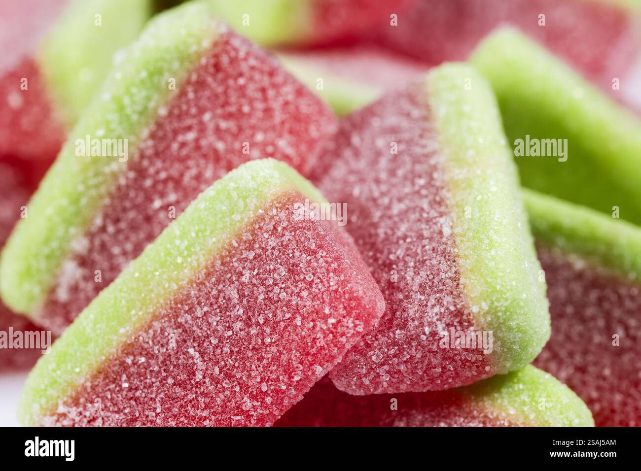Gummy candies form of watermelon close up Stock Photo - Alamy
