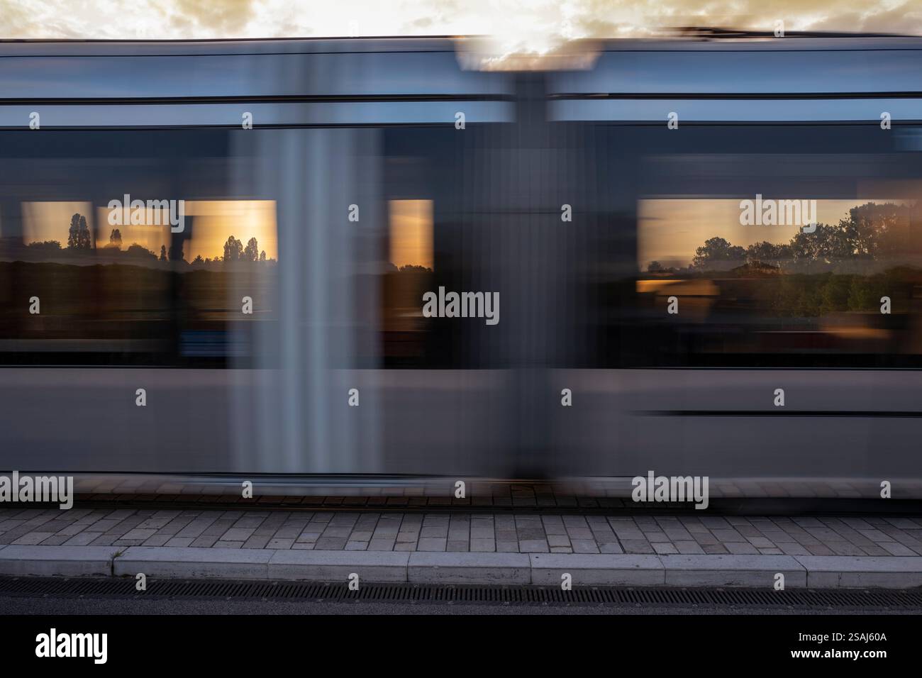 Creative cityscape. Abstract view of a partial landscape through ...