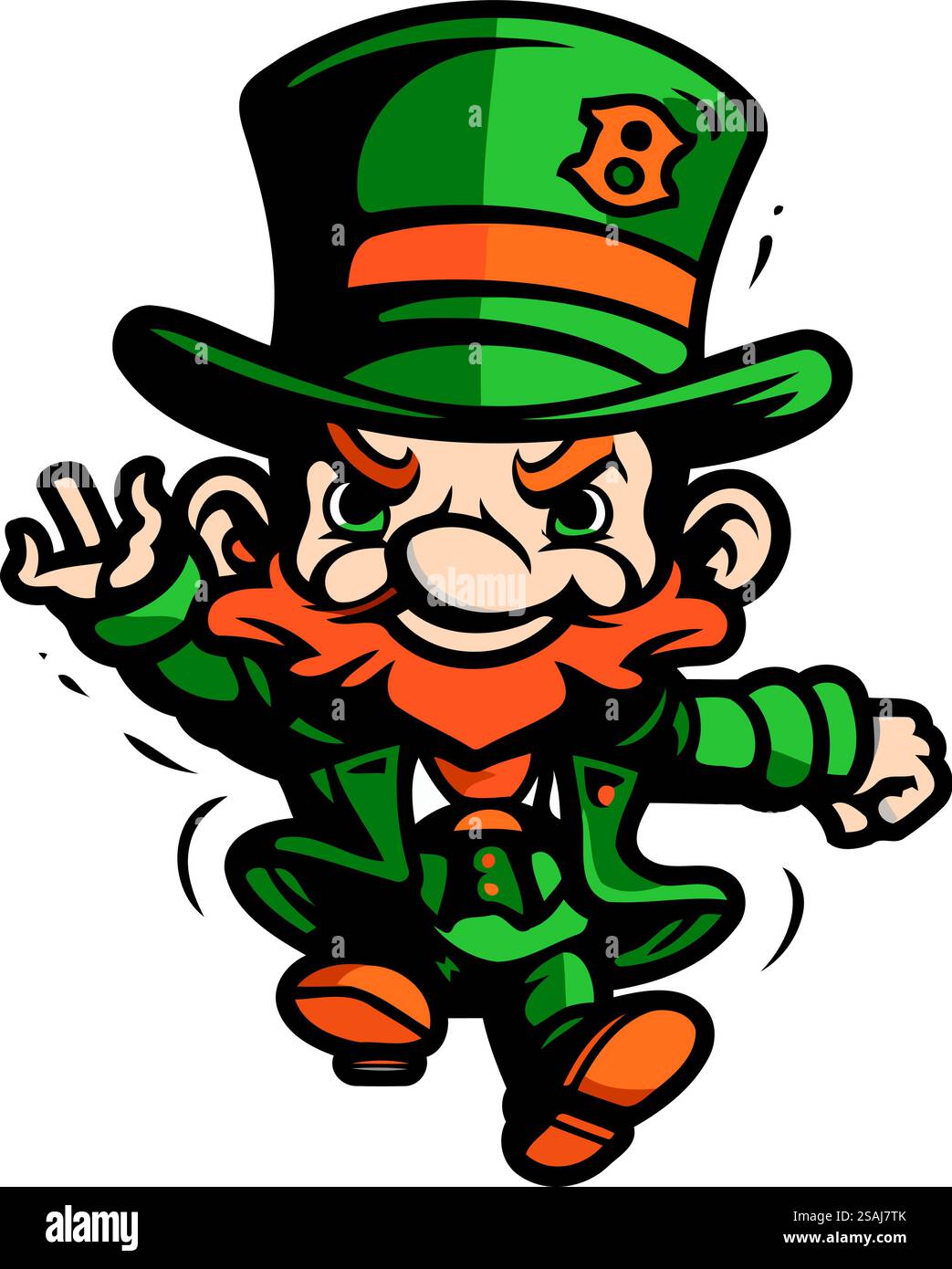 Leprechaun Cartoon Mascot. Vector illustration Stock Vector Image & Art ...