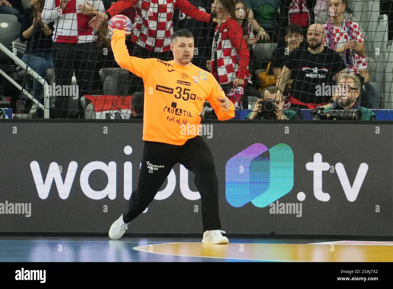 Zagreb, Croatie. 28th Jan, 2025. Ivan Pesic of Croatia during the IHF ...