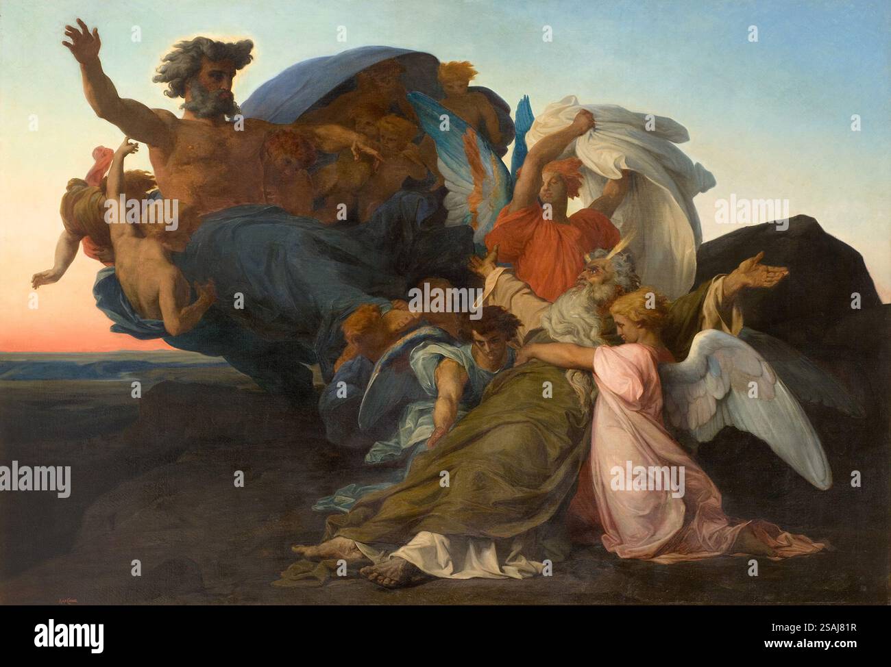 Alexandre Cabanel - Death of Moses Alexandre Cabanel Stock Photo - Alamy