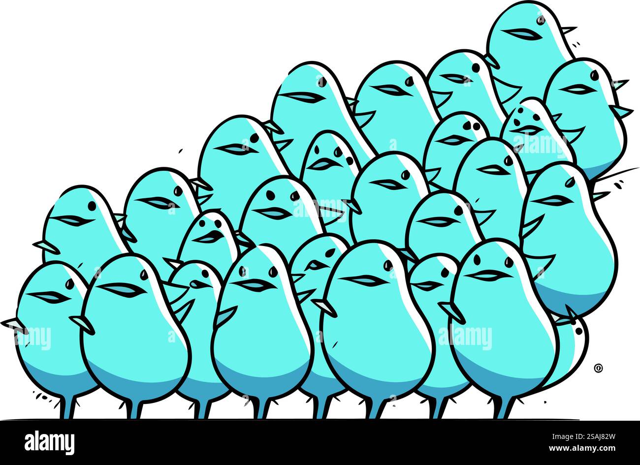 Vector group feather in Cut Out Stock Images & Pictures - Alamy