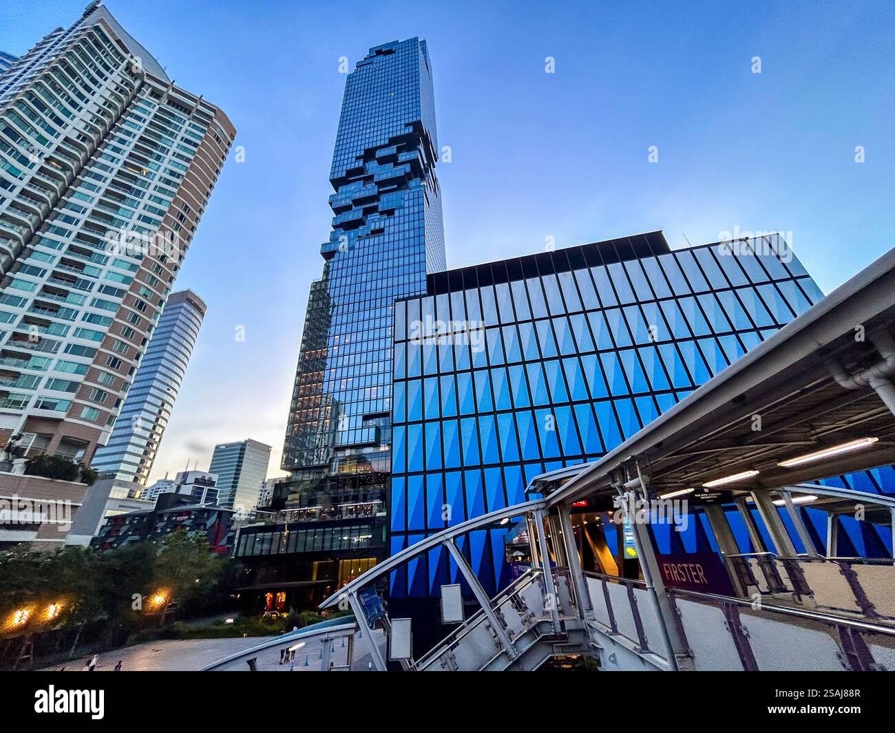 Bangkok, THailand, Modern Architecture, Office Tower, "King Power ...