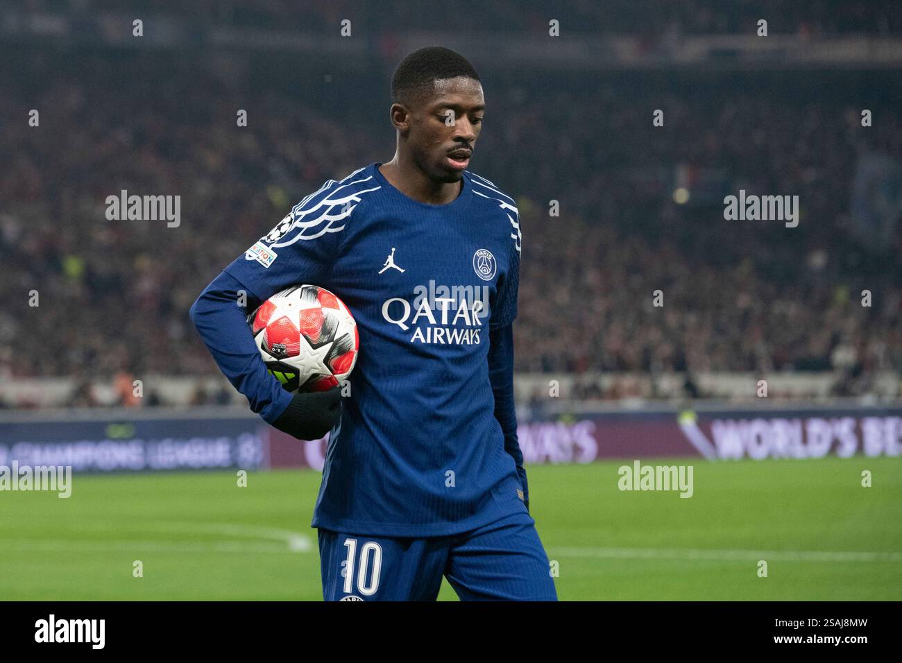 Stuttgart, Deutschland. 29th Jan, 2025. Ousmane Dembele (Paris Saint-Germain, #10) GER, VfB ...