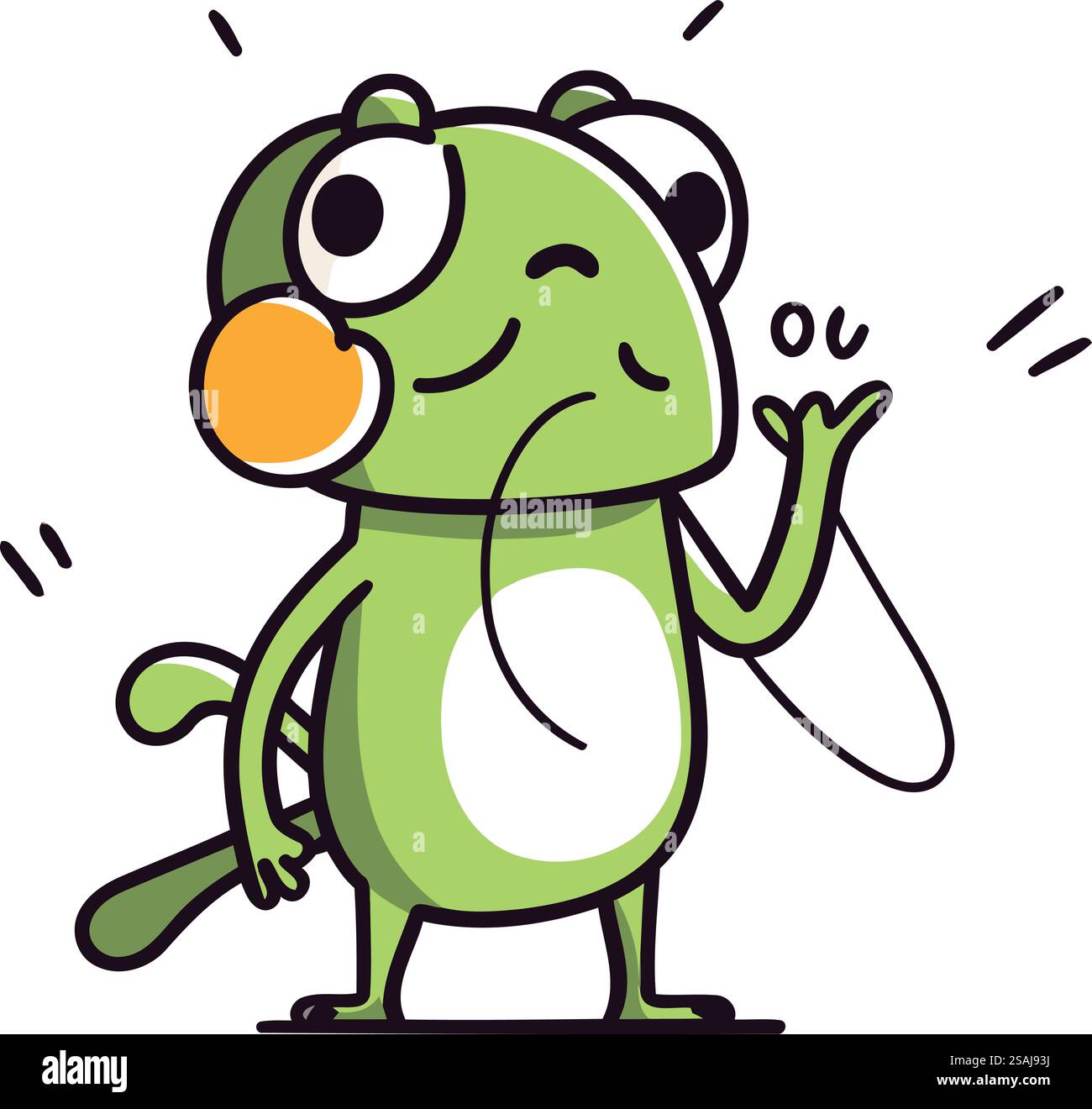 Frog Cartoon Character Mascot Vector Illustration. Cute Frog Face Stock ...