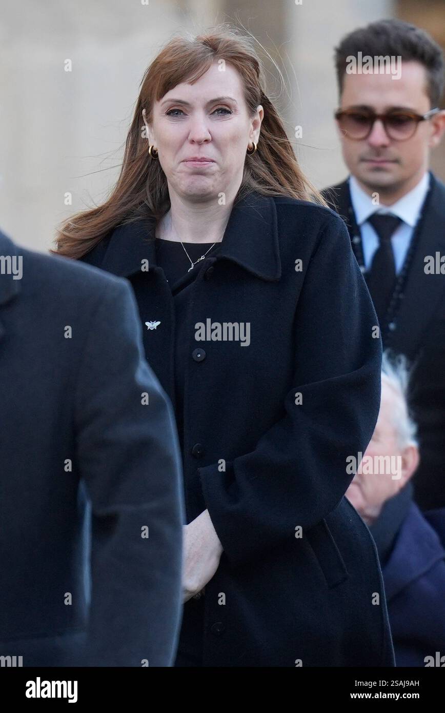 Deputy Prime Minister Angela Rayner attending the funeral service of ...