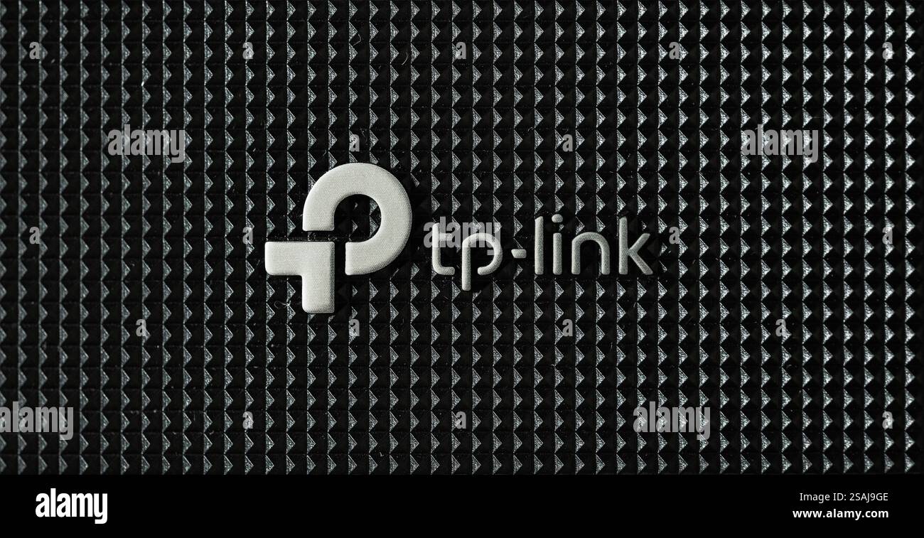 Dnipro. Ukraine -11 june 2024: New tp-link logo on wireless router ...