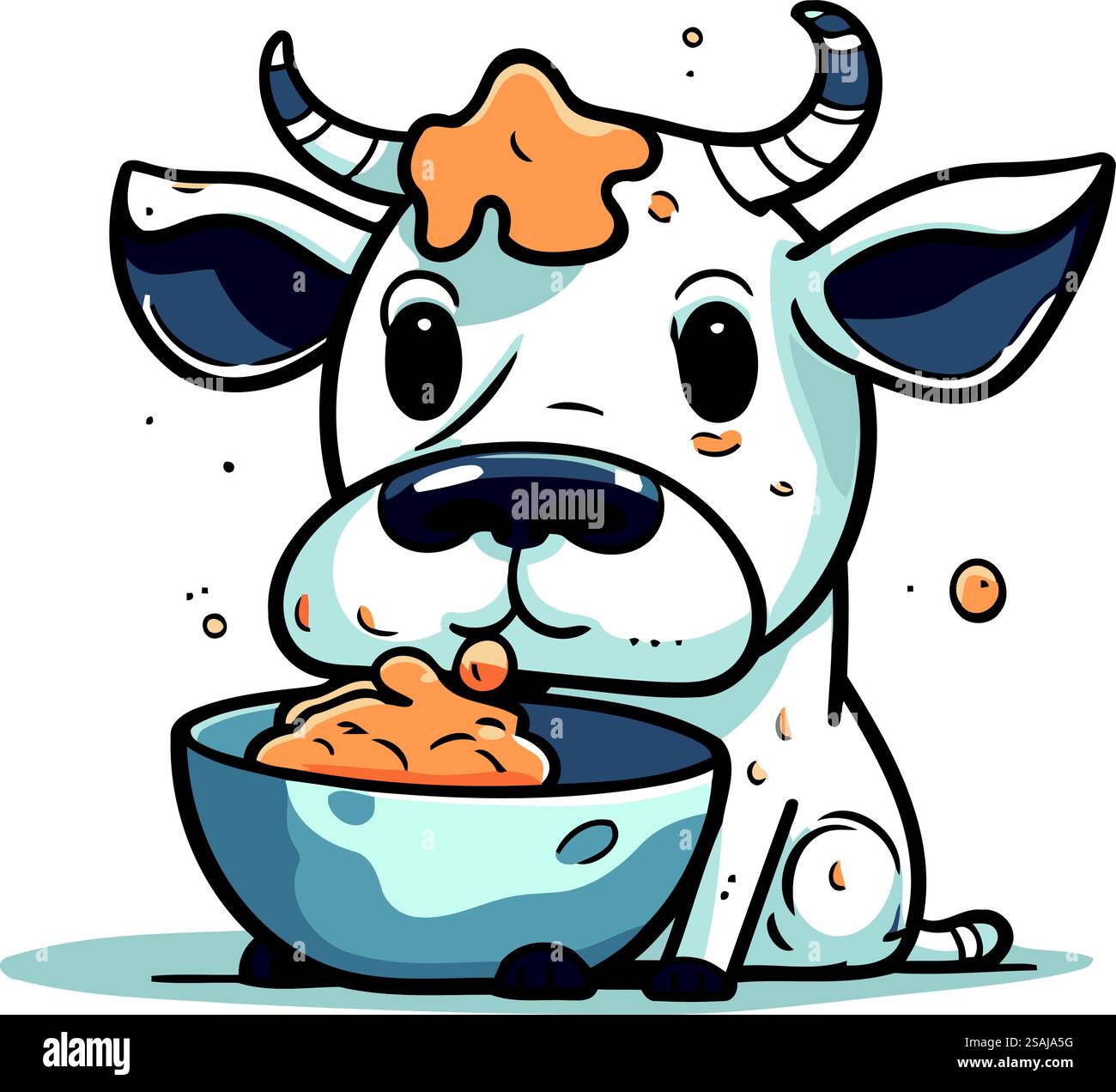 Cartoon cow Stock Vector Images - Alamy
