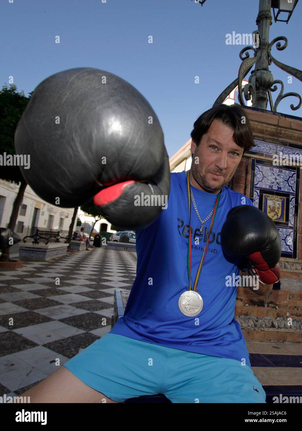 Marchena (Seville), 02/07/2017. Interview with boxer Faustino Reyes ...