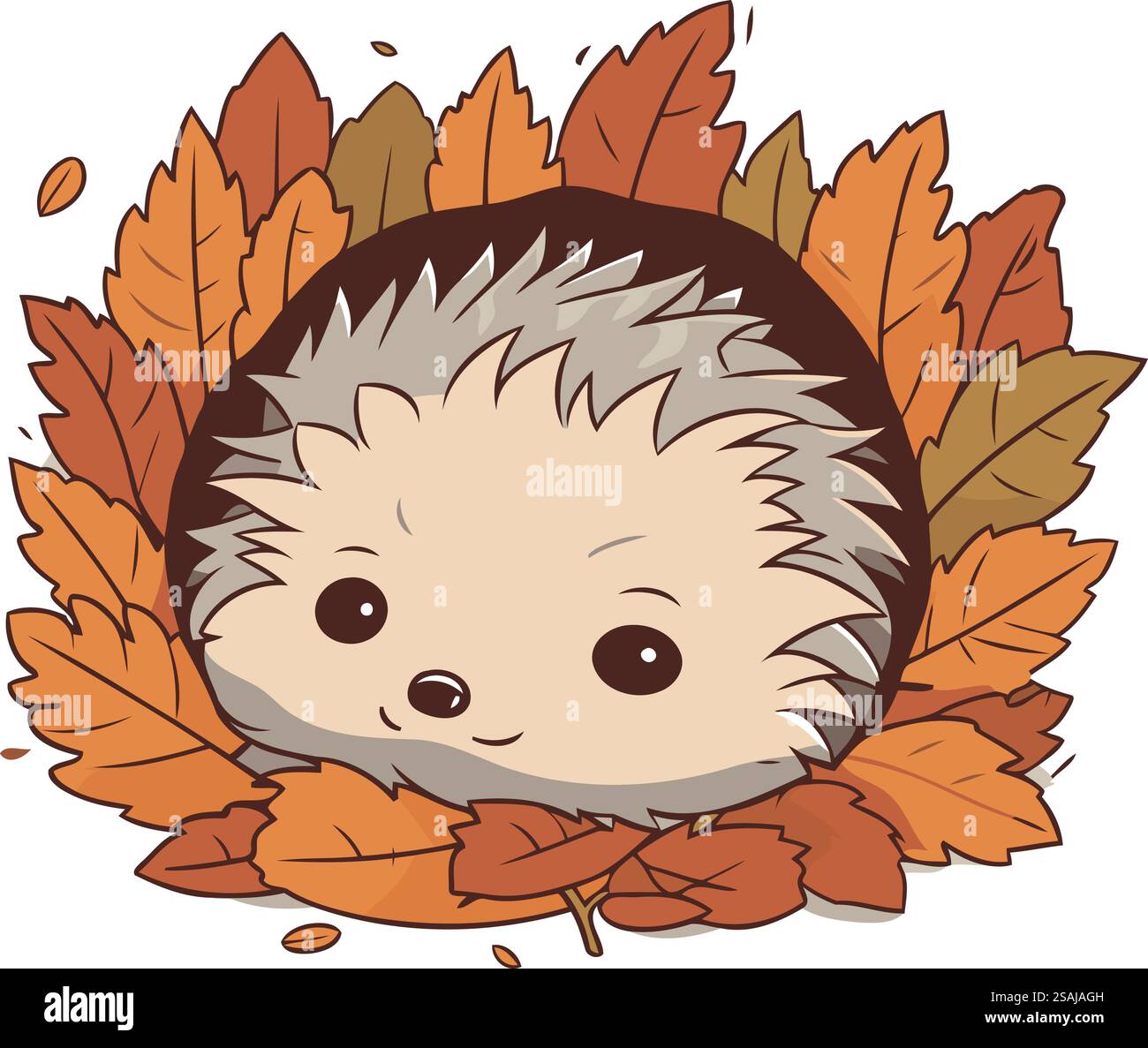Vector illustration hedgehog cartoon hi-res stock photography and ...