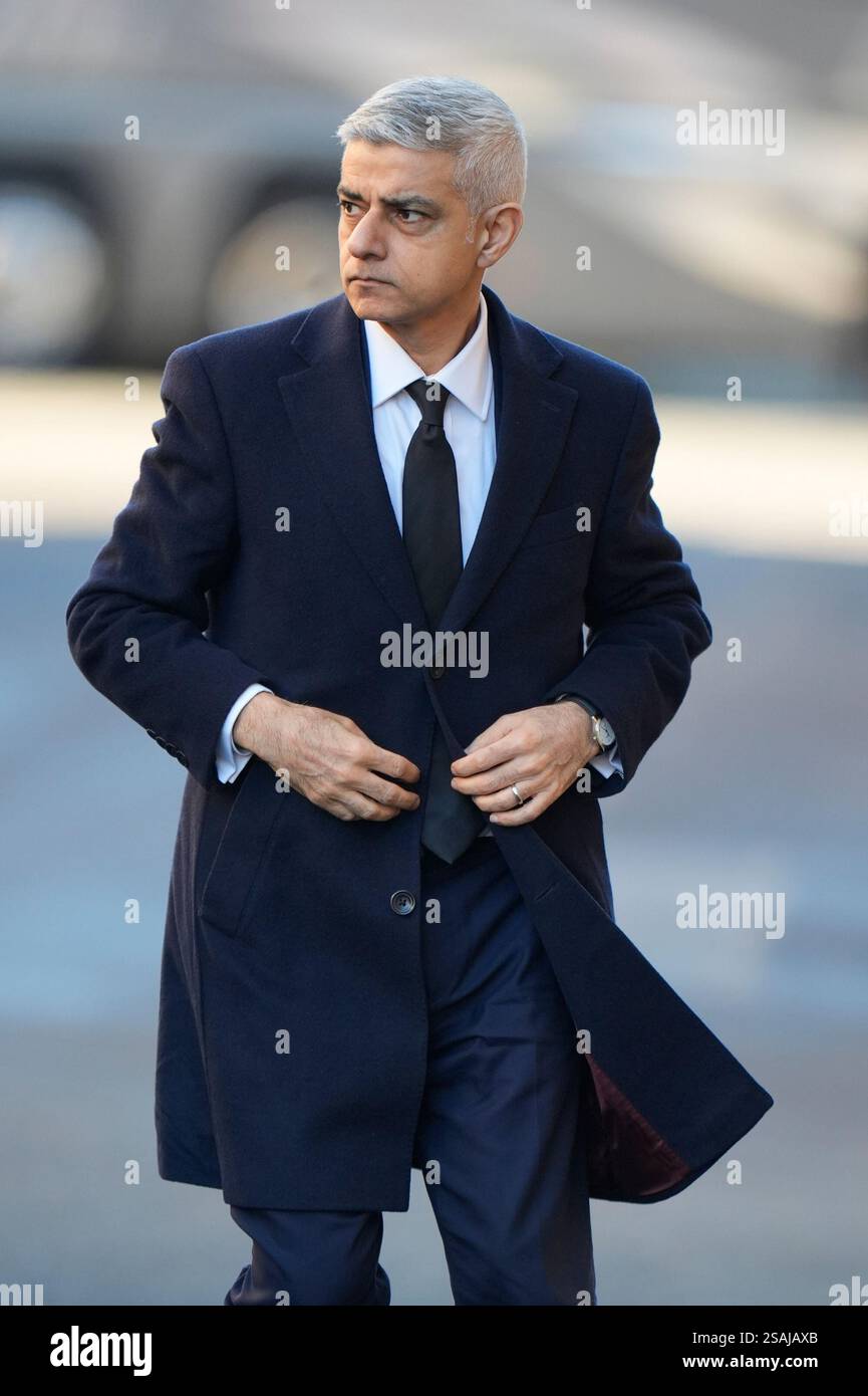 Mayor of London Sir Sadiq Khan attending the funeral service of Lord ...
