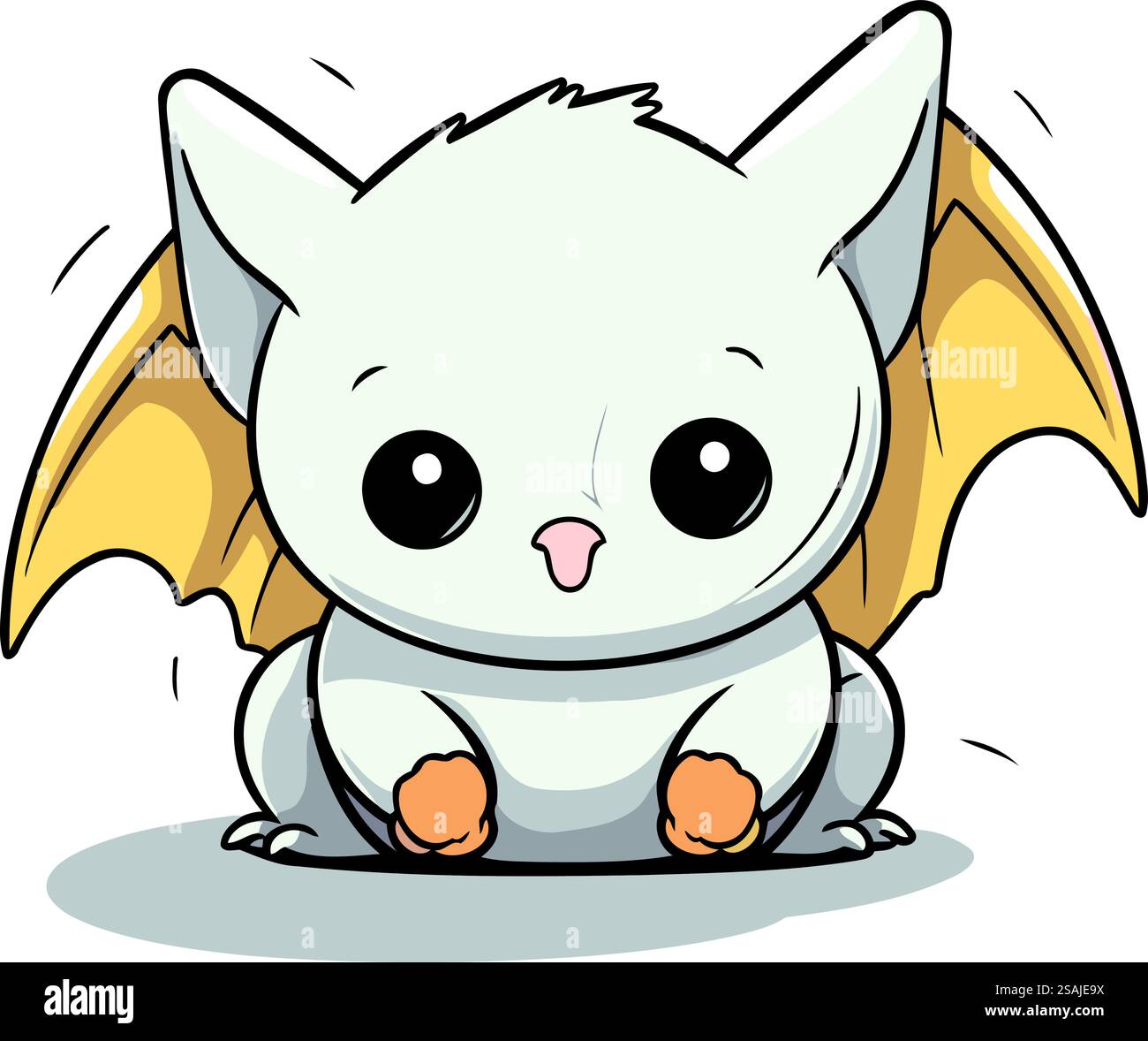 Cute little bat character cartoon vector illustration. Cartoon cute bat ...
