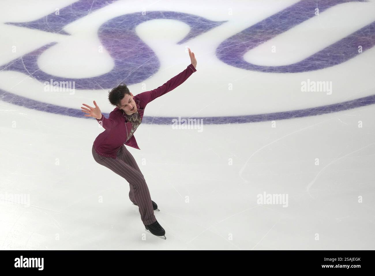 Filip Scerba of Czech Republic performs during the men's short program ...