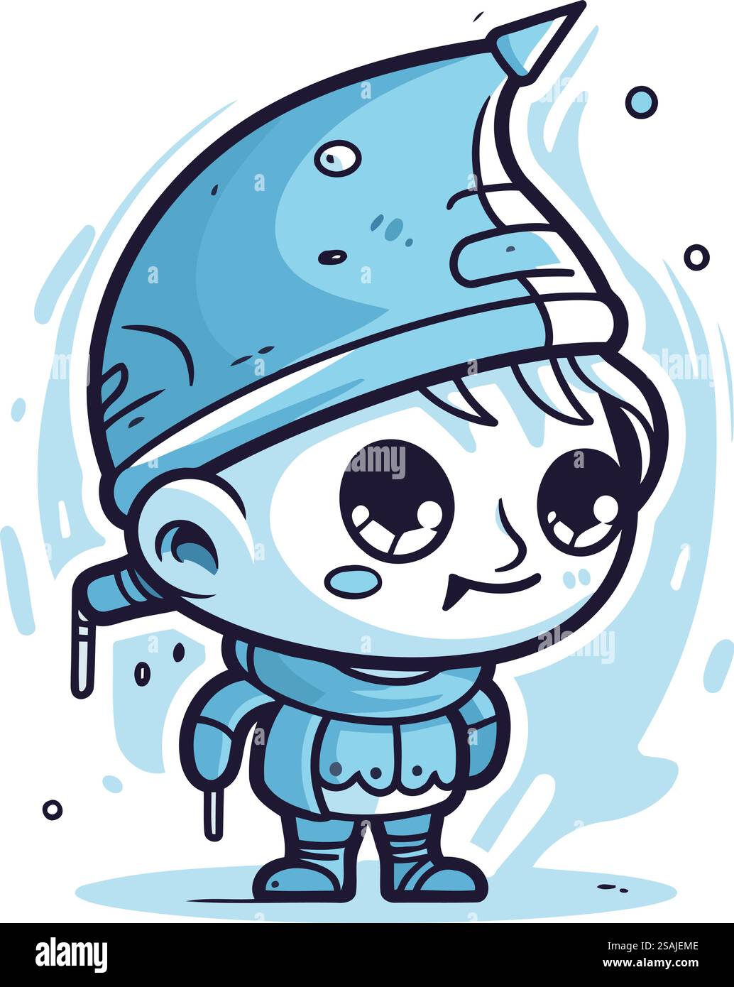 Cute little boy dressed as a medieval knight. Vector illustration Stock ...