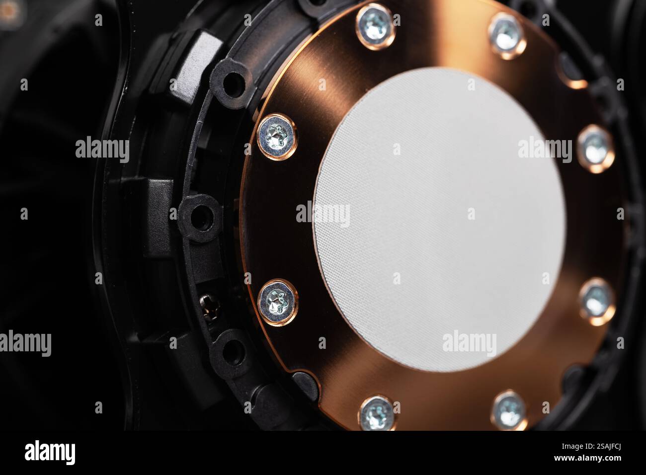 Pump with water block of computer chip water cooling system, heat ...