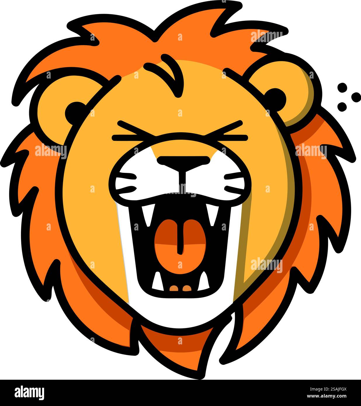 Lion head vector illustration isolated on white background. Lion head ...