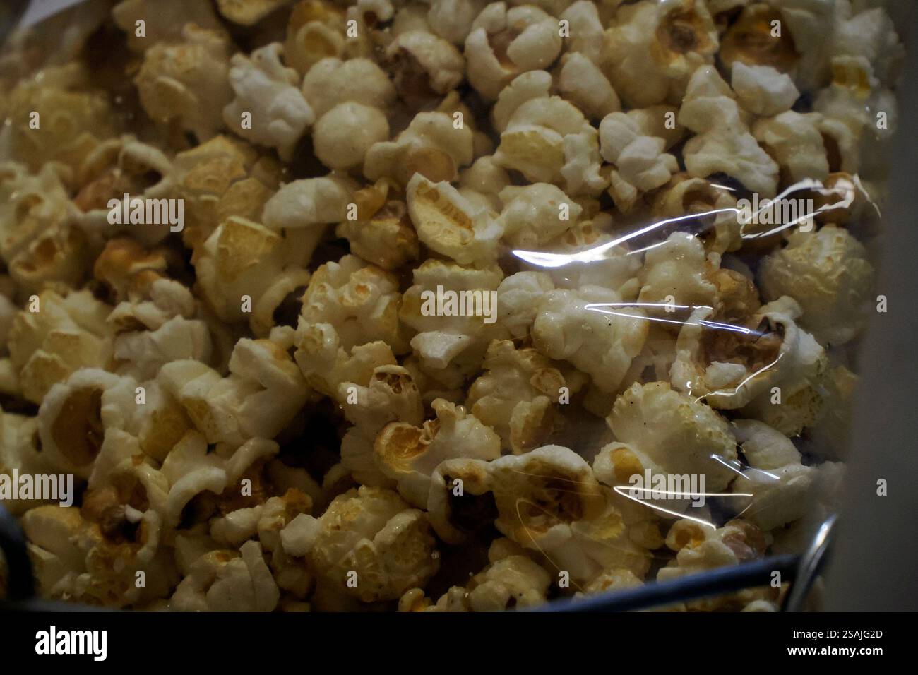 giant popcorn bags for sale at market Stock Photo - Alamy