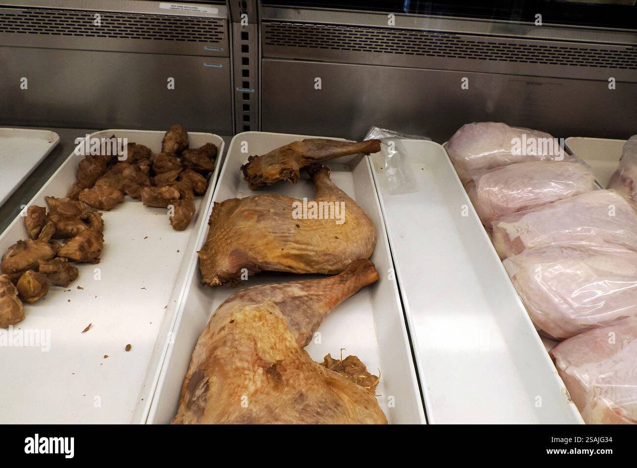 chicken meat for sale at Findlay market cincinnati detail Stock Photo ...