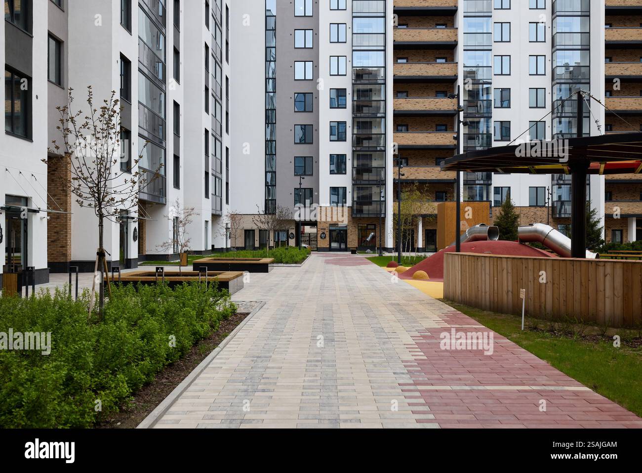 A Modern Residential Area with abundant Green Spaces and Play Areas for ...