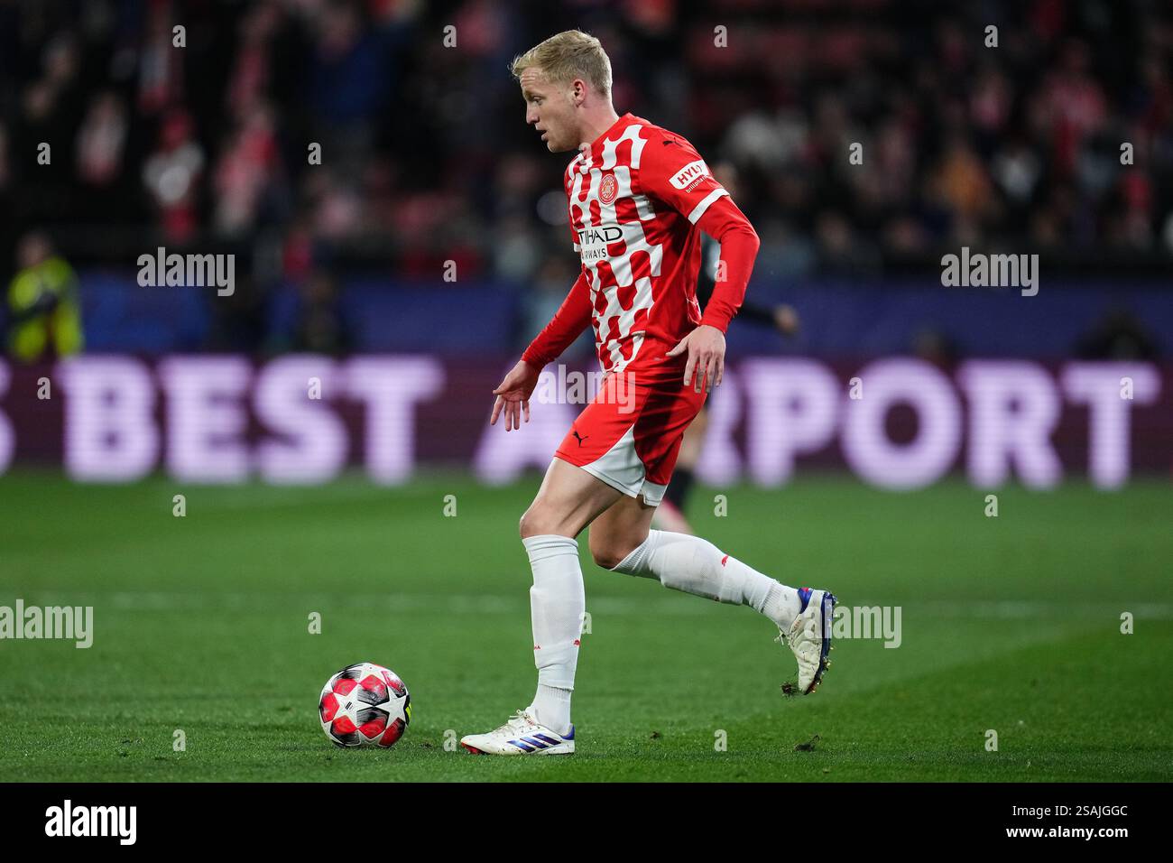 Donny van de Beek of Girona FC during the UEFA Champions League match ...