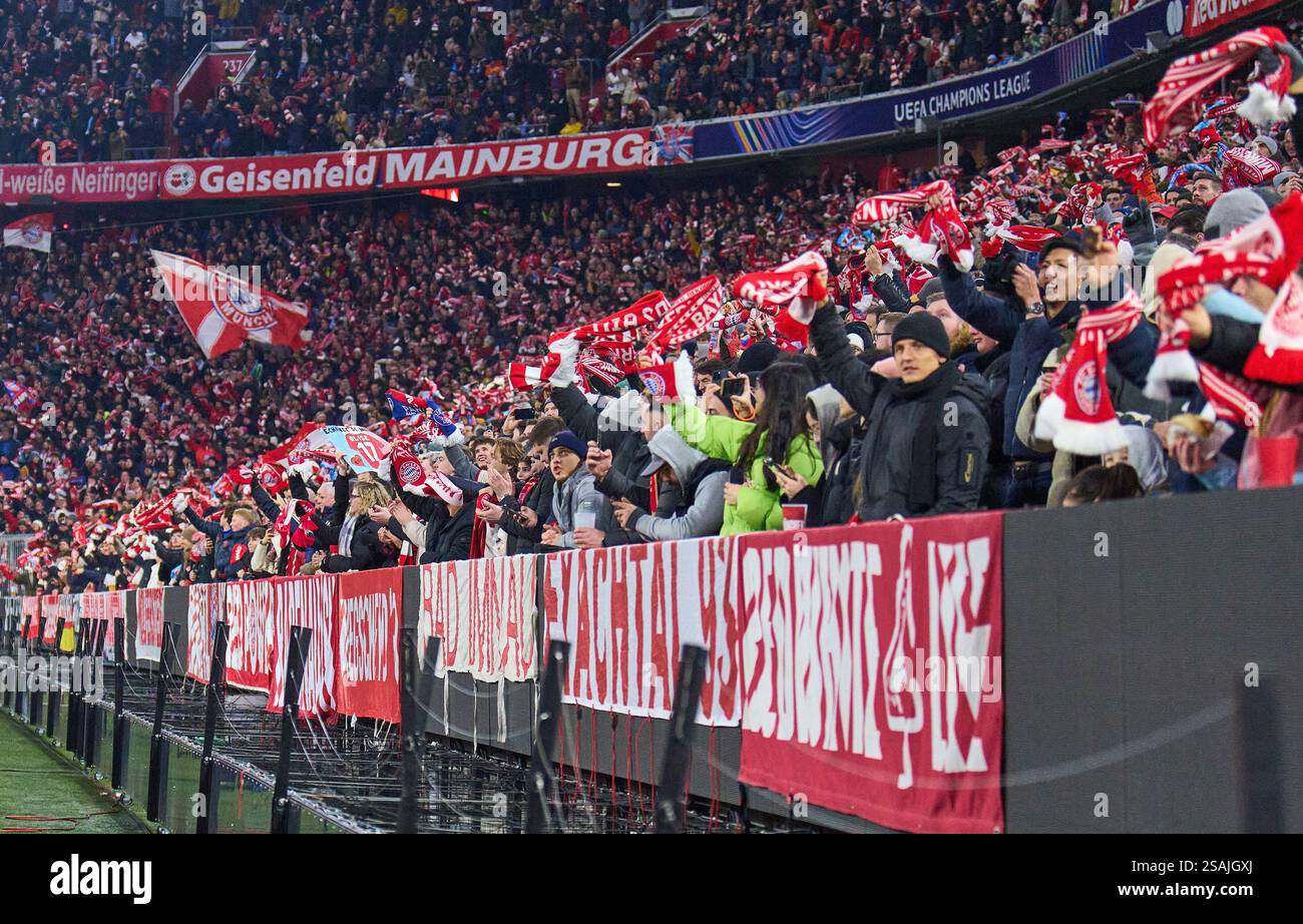 FCB fans in the League Phase MD8 match FC BAYERN MUENCHEN - SK SLOVAN ...