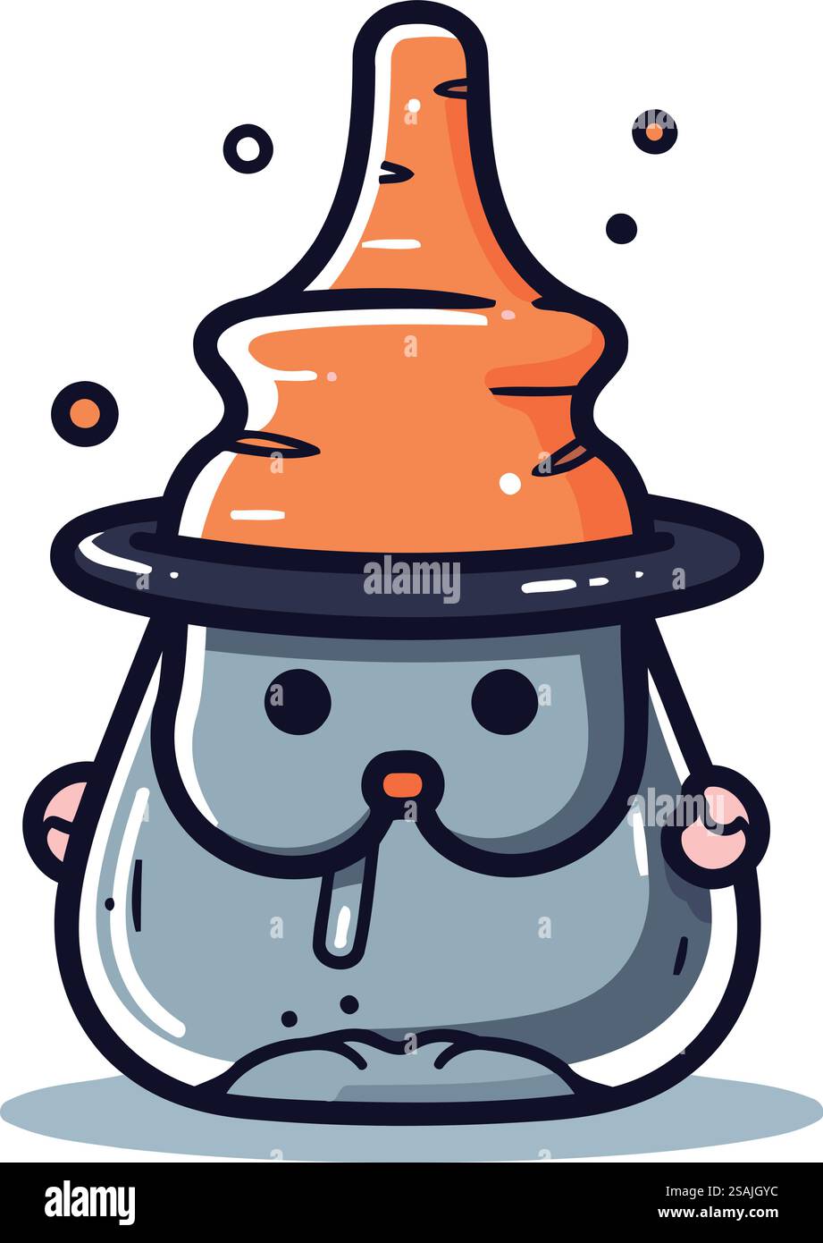 Cute carrot emoji character Stock Vector Images - Alamy