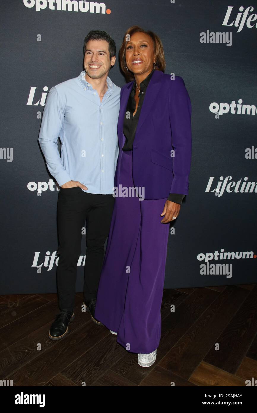 January 29, 2025 Gio Benitez and Robin Roberts attend Voices of a ...