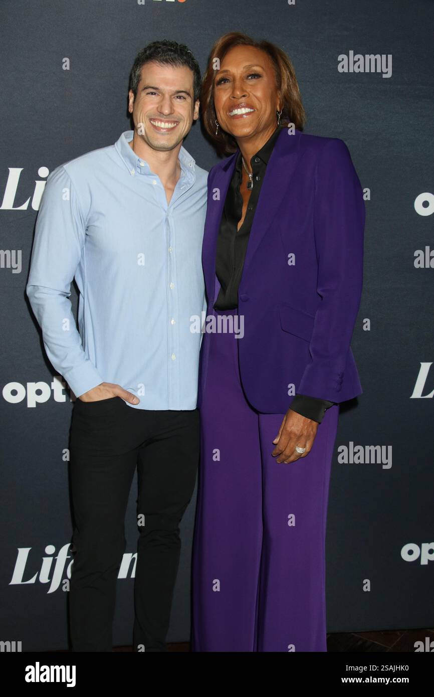 January 29, 2025 Gio Benitez and Robin Roberts attend Voices of a ...