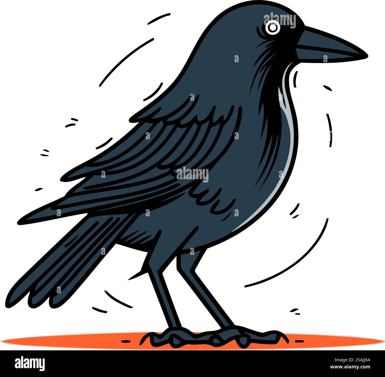 Black jackdaw Stock Vector Images - Alamy