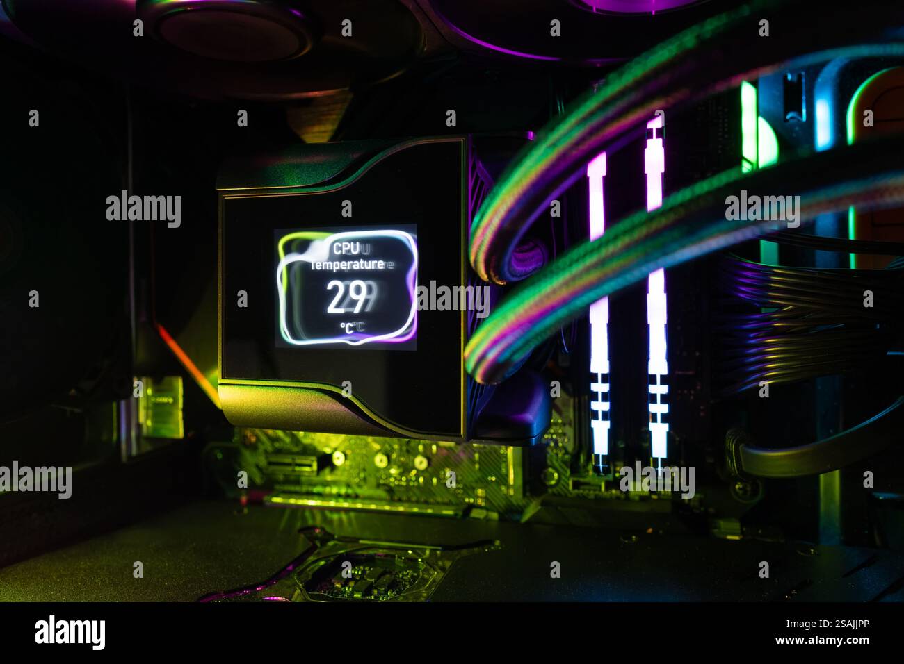 modern and technologically advanced water-cooled system unit for gamers ...