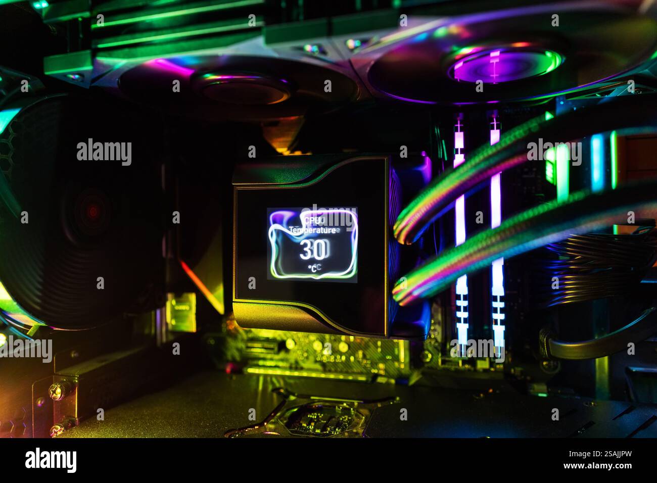 modern and technologically advanced water-cooled system unit for gamers ...