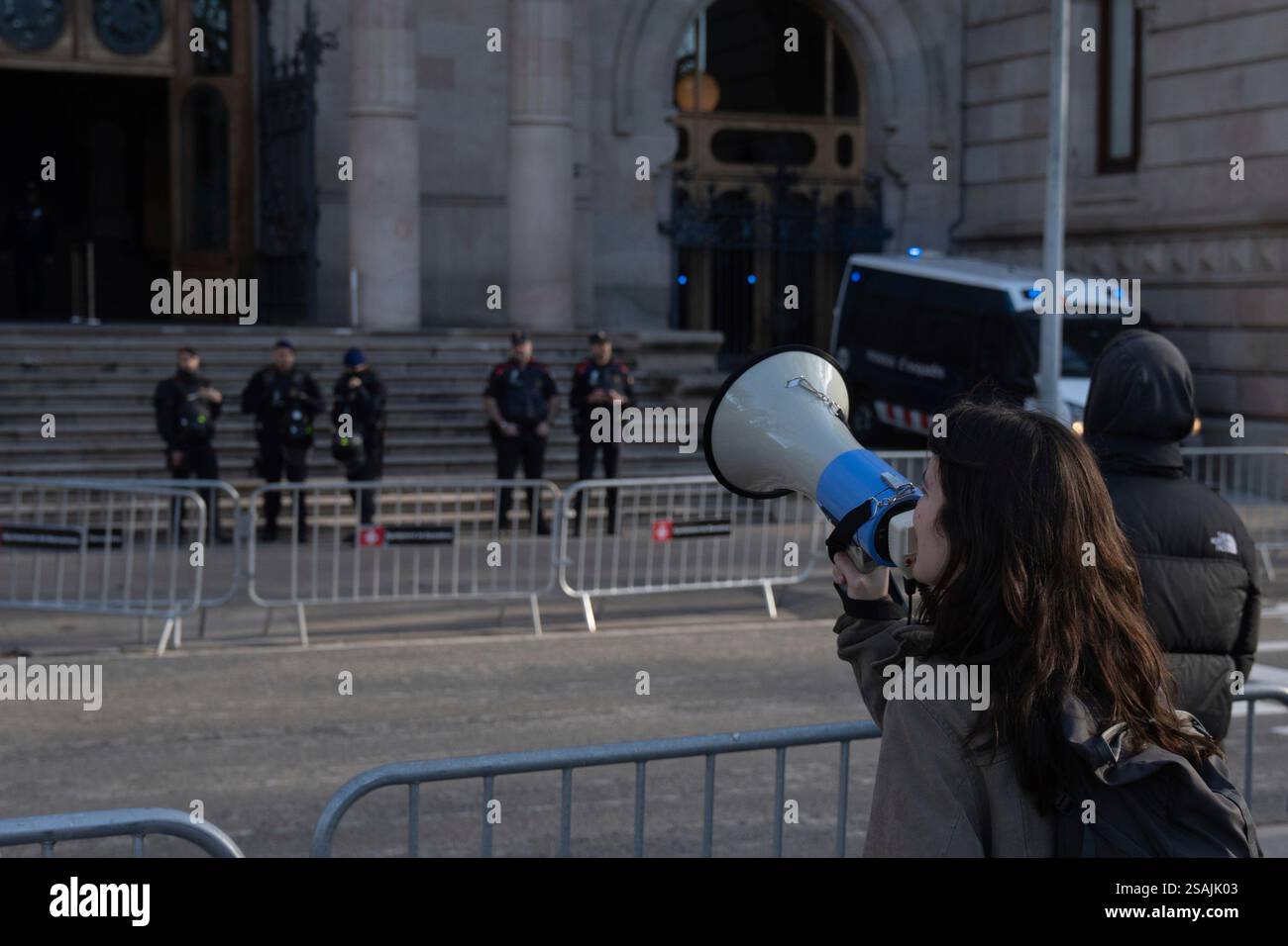 Several people during a rally in support of the Antiga Massana, in ...
