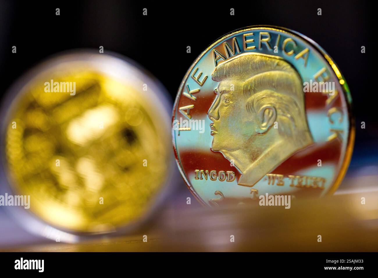 Symbolfoto Trump Coin DEU/Deutschland/Illustration, 30.01.2025, Trump ...