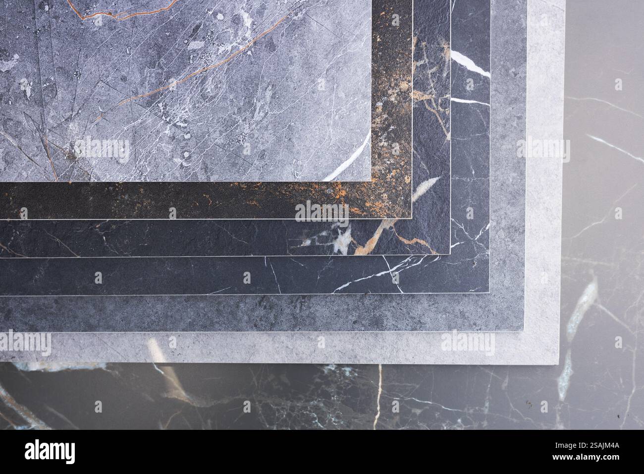 Colored samples of ceramic tiles for kitchen or bathroom interior ...