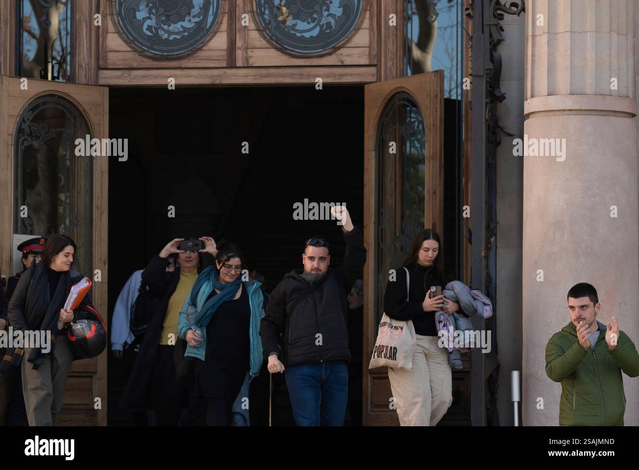 Those arrested during the protest for the eviction of the Antiga ...