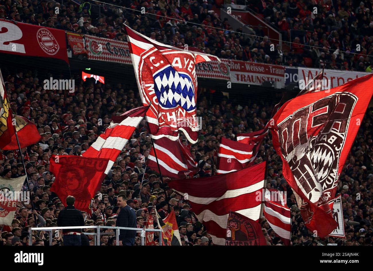 München, Deutschland, 29. Januar 2025: Fussball, Herren, Champions ...