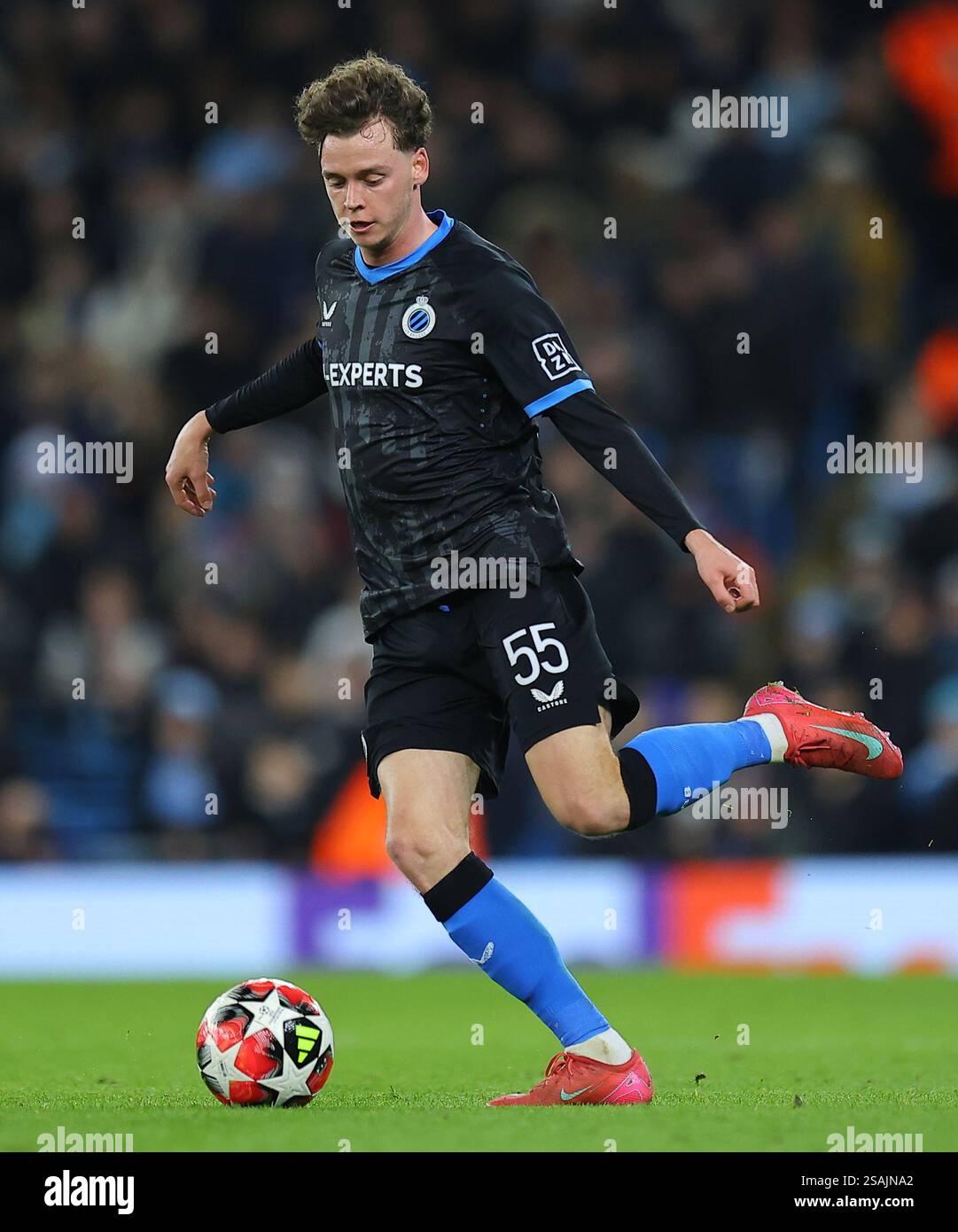 Maxim De Cuyper of Club Brugge during Manchester City and Club Brugge ...