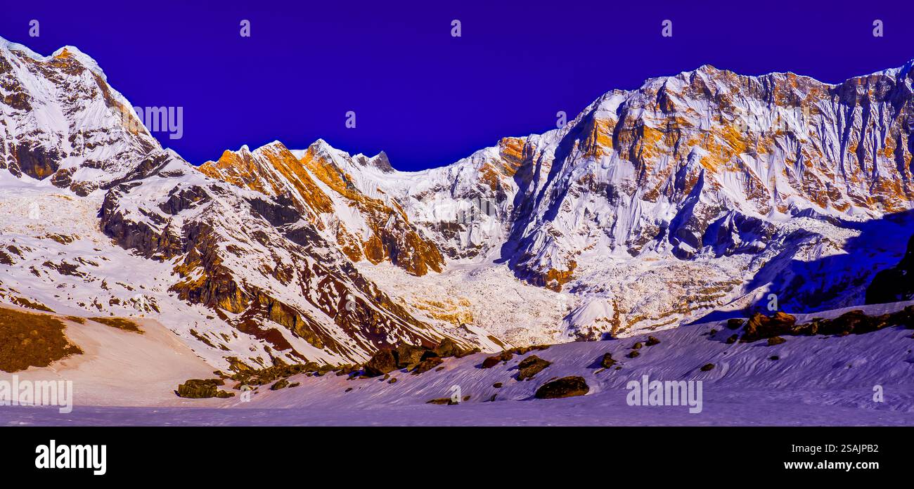 Annapurna South, Annapurna Range Sunrise, Trek to Annapurna Base Camp ...