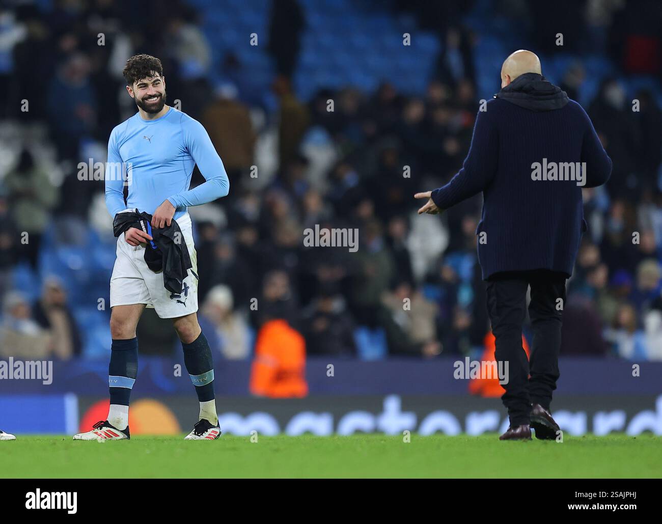 Josko Gvardiol of Manchester City and Josep Guardiola manager of ...