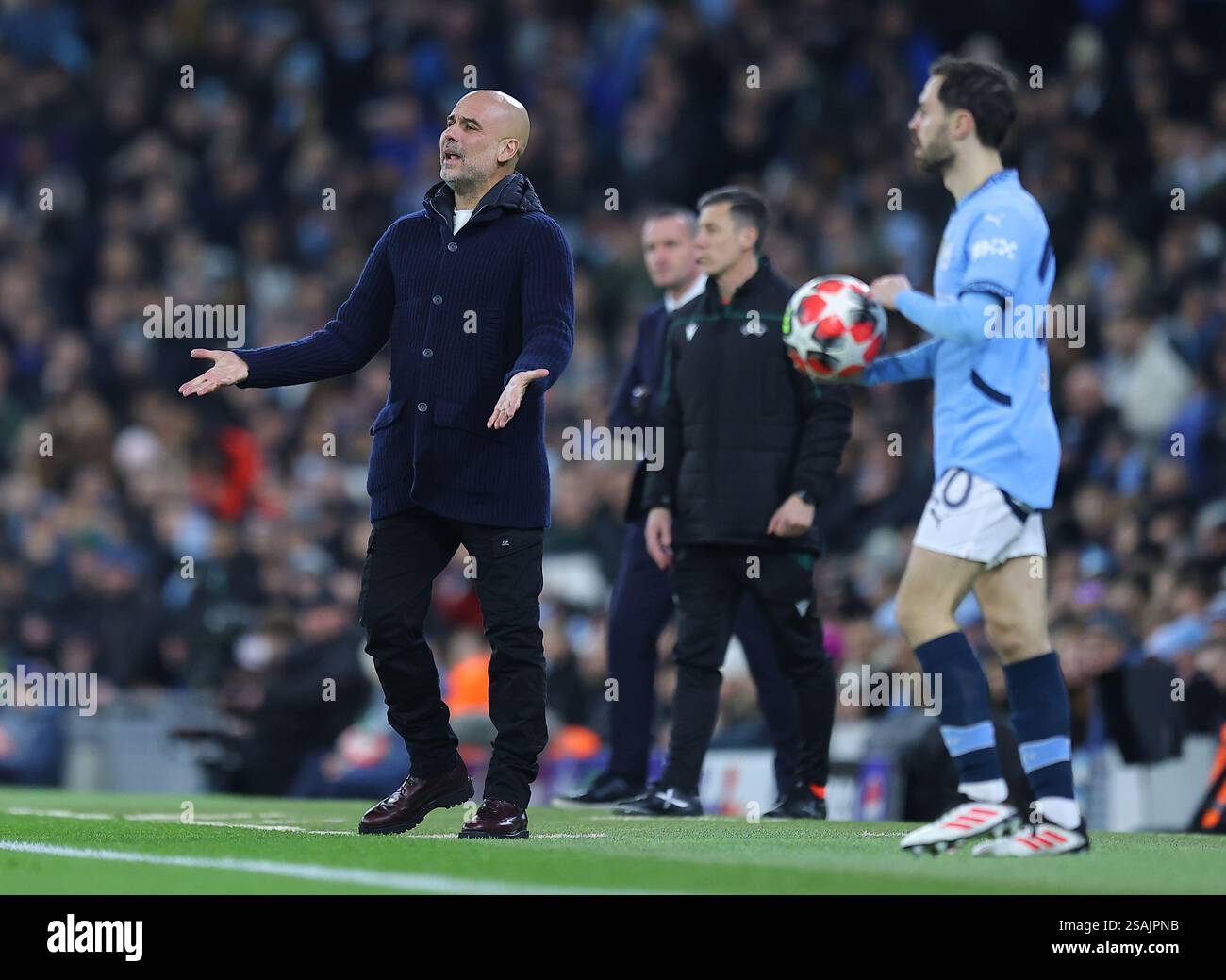 Josep Guardiola manager of Manchester City during Manchester City and ...