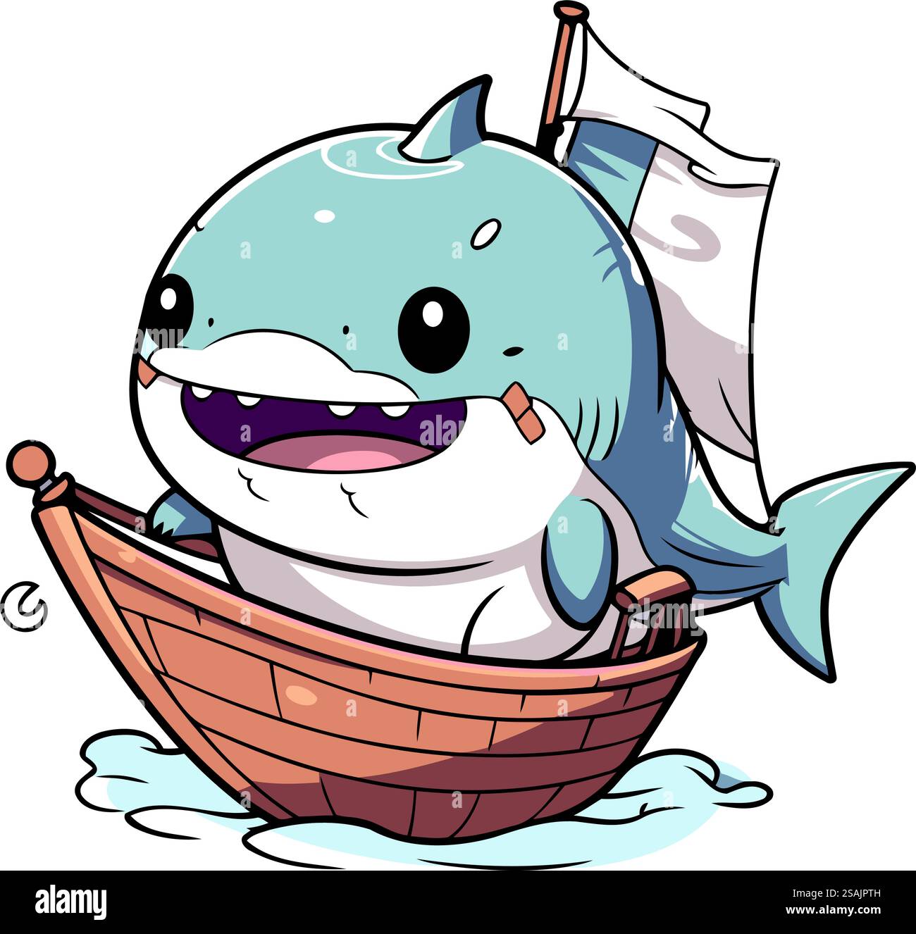 Boat in sea on Cut Out Stock Images & Pictures - Alamy