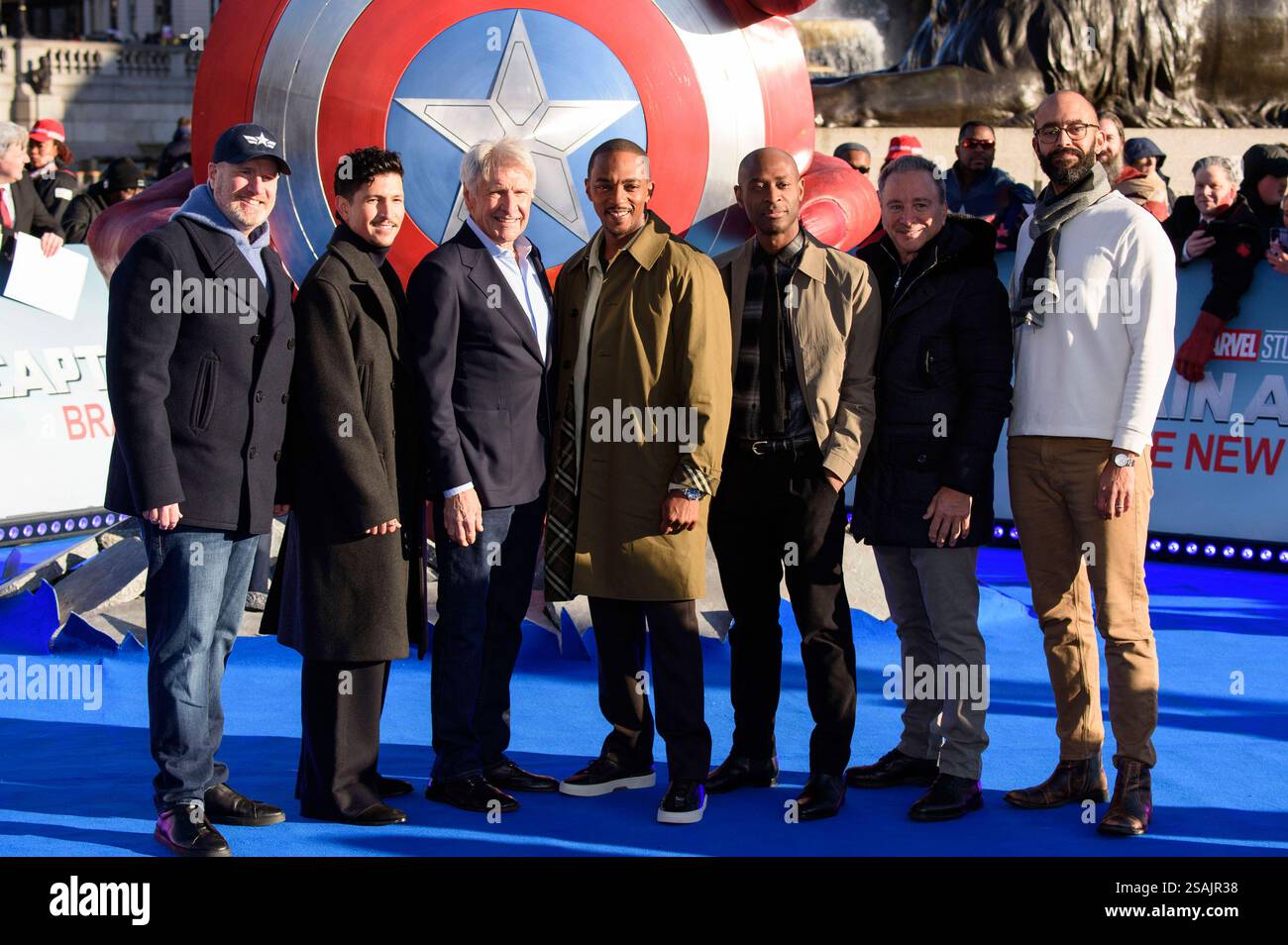 Kevin Feige, Danny Ramirez, Harrison Ford, Anthony Mackie, Julius Onah ...