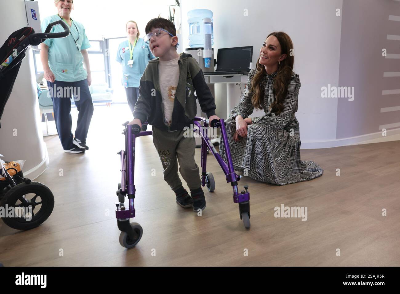 The Princess of Wales, Patron of Ty Hafan Children's Hospice, during a ...