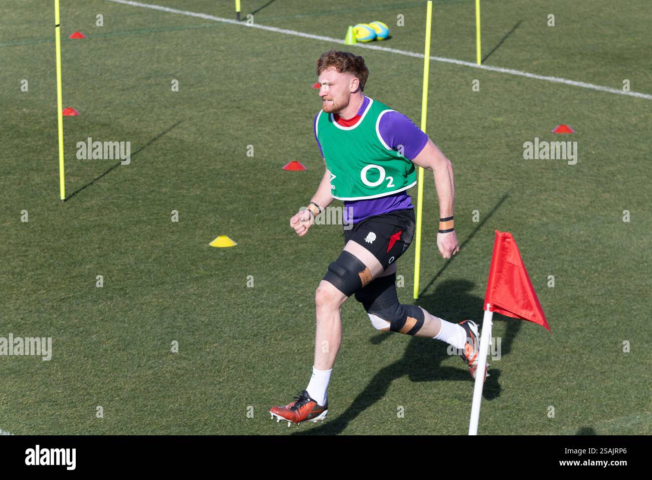 Girona, Spain, 30th January 2025 - Ollie Chessum training at England ...