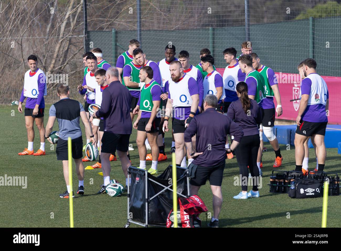 Girona, Spain, 30th January 2025 - England men's Rugby final squad warm ...