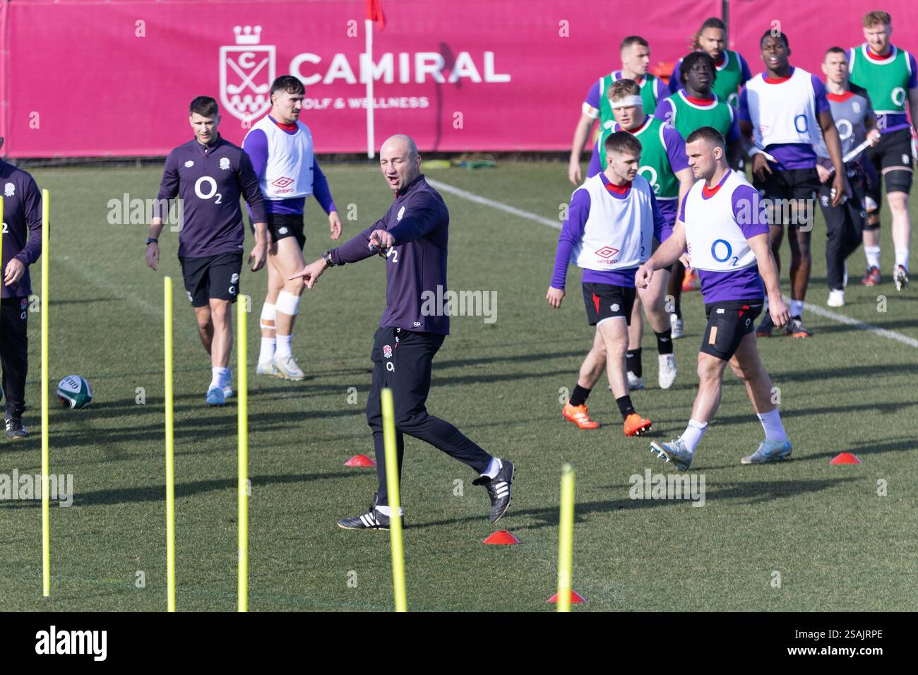 Girona, Spain, 30th January 2025 - Steve Borthwick coaching England men ...